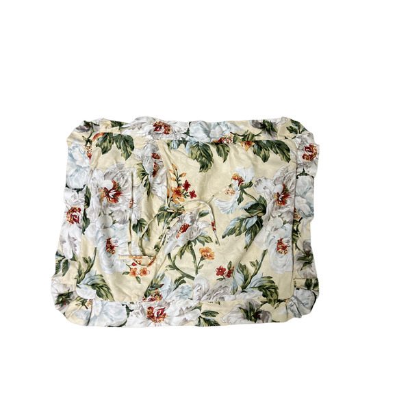 Waverly | Bedding | Waverly Garden Room Yellow Floral Ruffle Tie Back ...